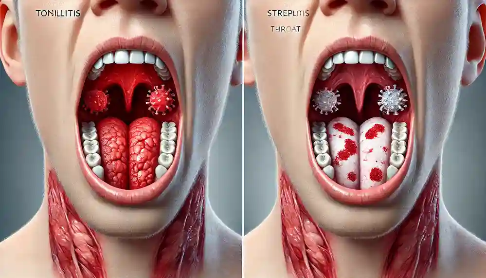 Strep Throat vs. Tonsillitis Symptoms and Treatments
